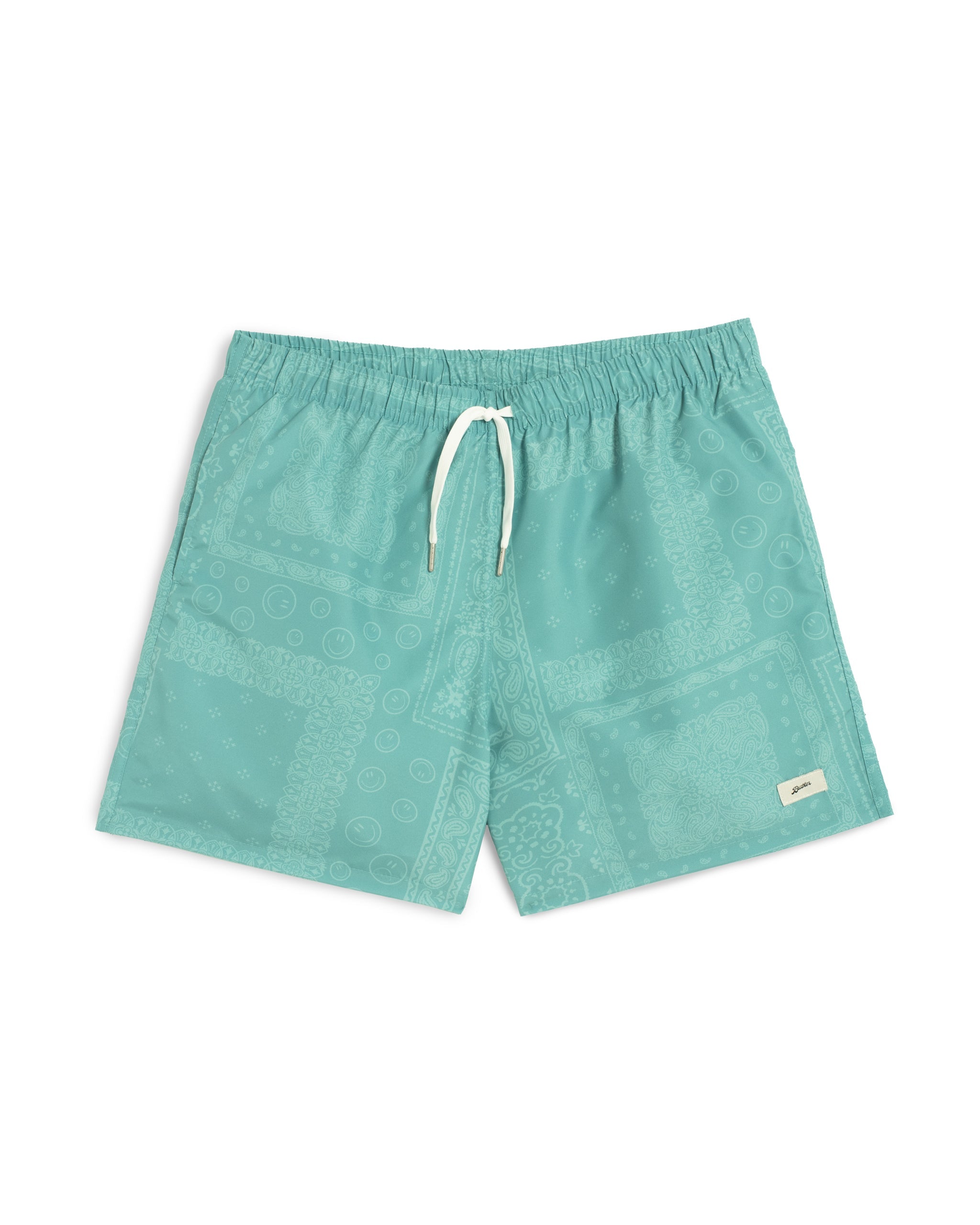 Teal Tonal Bandana Swim Trunk – Bather.com