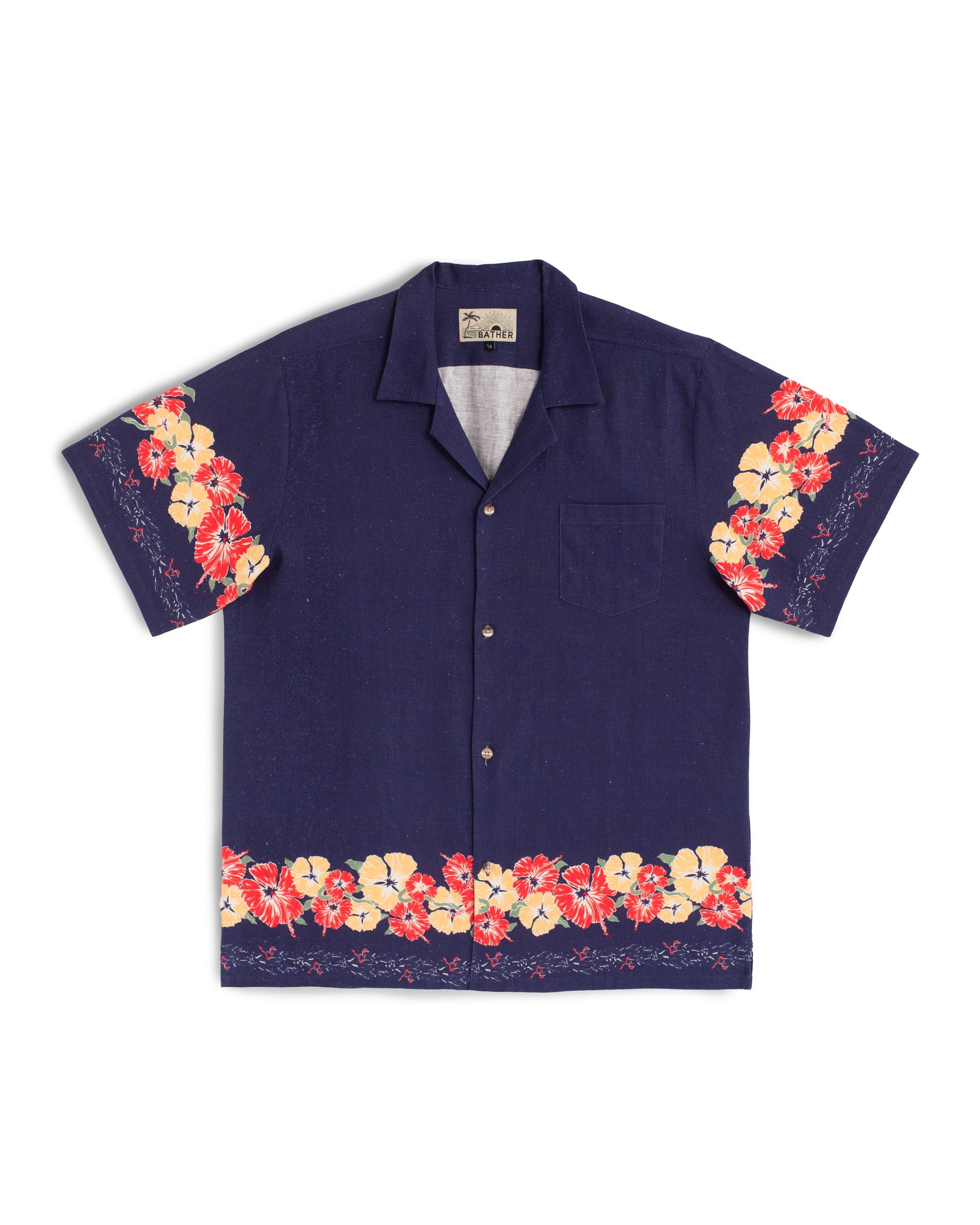 Indigo Ornate Bloom Camp Shirt – Bather.com